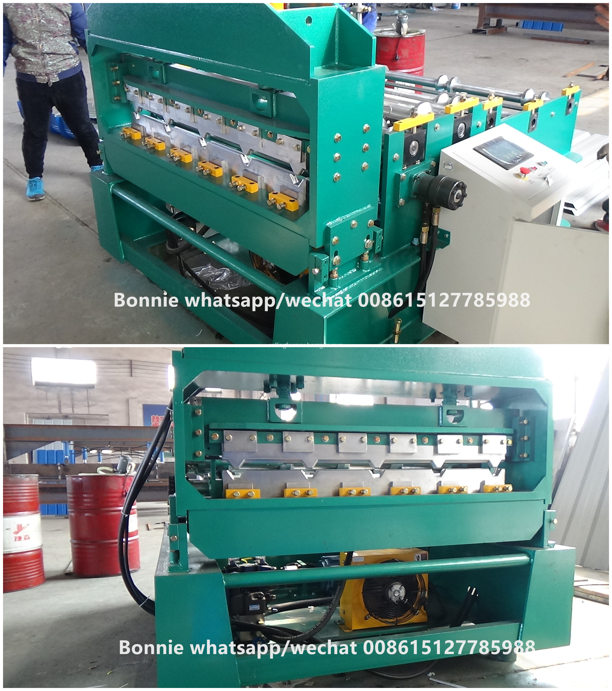 Metal Roof Sheet Crimping Curving Roll Forming Making Machine, High ...