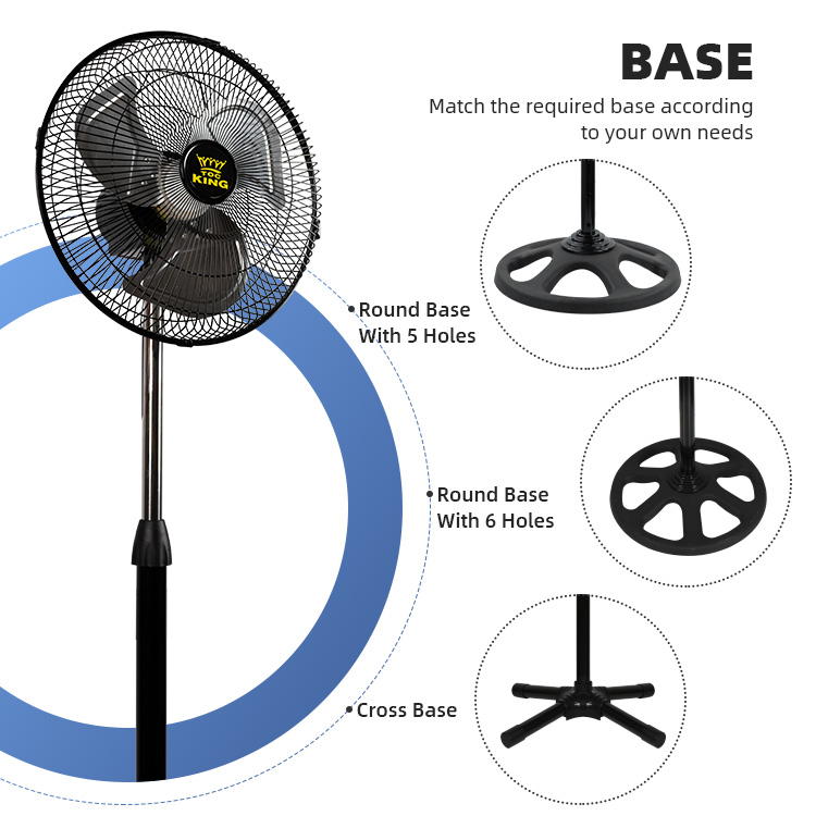 High Speed 12 Inch Stand Fan 110v/220v Ac Electric Pedestal Fan, High ...