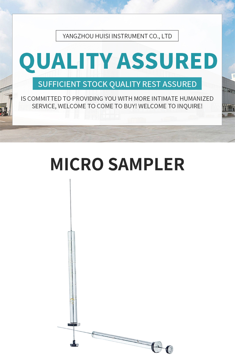 Lab Gas-liquid Phase Chromatography Glass Micro Syringe Sample Injector ...