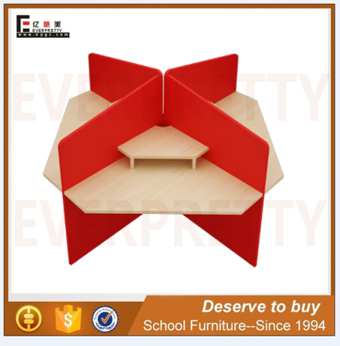 Modern 4 People School Study Table Design, Round Study Table Furniture ...