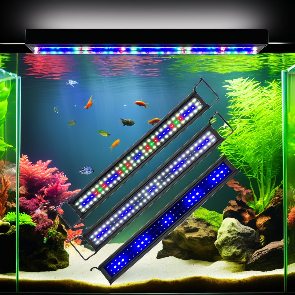 Rgb Aquarium Led Light - Blue Light Tube With Plastic And Aluminum Fish ...