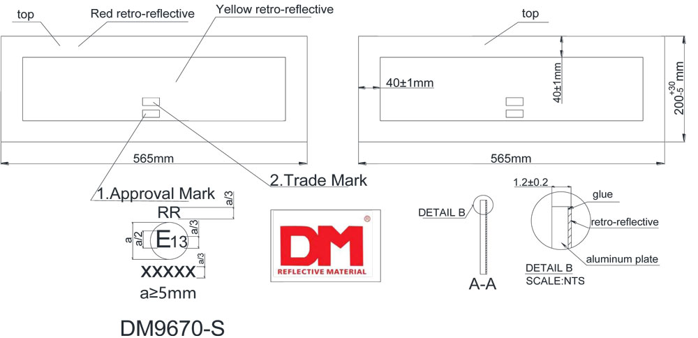 Rear Marking Plates For Long Heavy Vehicles China Manufacturers ...