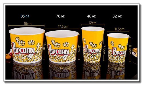 32oz Custom Logo Popcorm Packing Disposable Paper Popcorn Cup, High ...