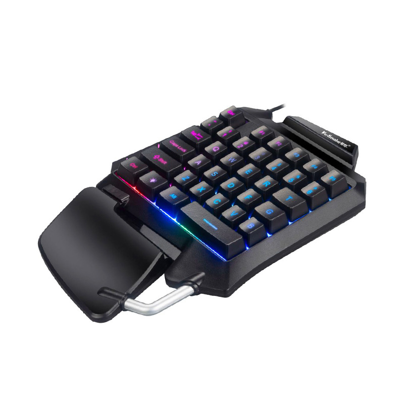 Cool 35 Keys Gaming Keypad Anti-skid Wired With Led Backlight One ...