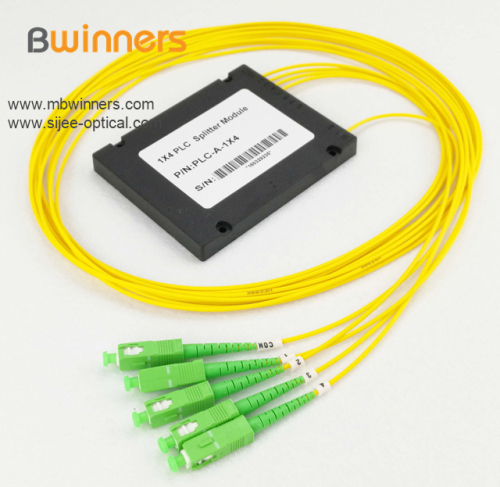 1x4 Fiber Optic Splitter Cassette Type, High Quality 1x4 Fiber Optic ...