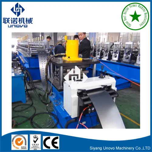 Automatic Supermarket Storage Rack Roll Forming Machinery, High Quality ...