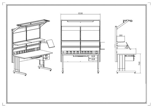 Heavy Duty Esd Workbench Work Table Lab Bench, High Quality Heavy Duty ...