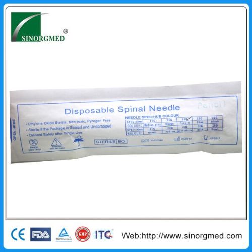 Disposable Spinal Needle Types And Sizes High Quality Disposable Spinal Needle Types And Sizes