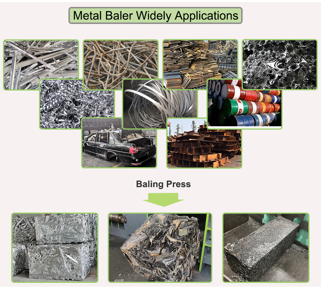 Heavy Duty Scrap Metal Baler For Metal Recycling, High Quality Heavy ...