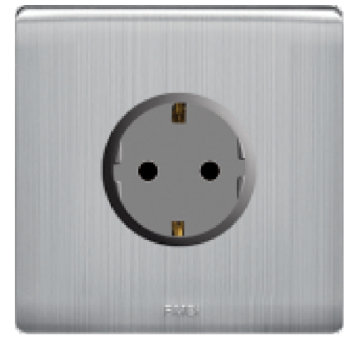 1gang 2pin Earthing German Socket, High Quality 1gang 2pin Earthing ...