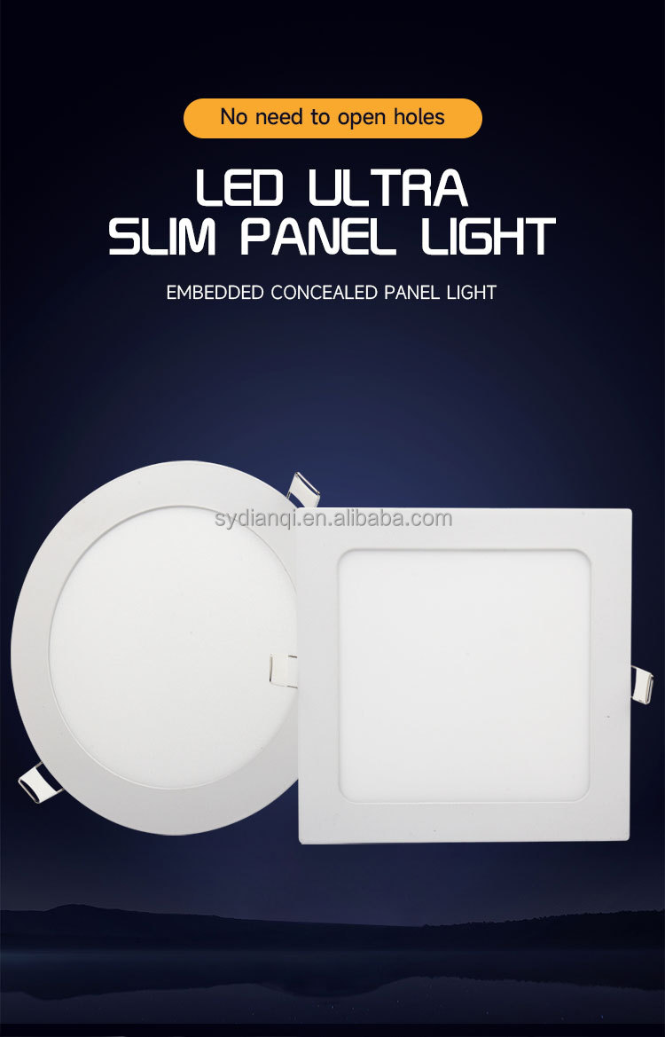 Ultra-thin Led Panel Lights: Square & Circular Indoor Lighting ...