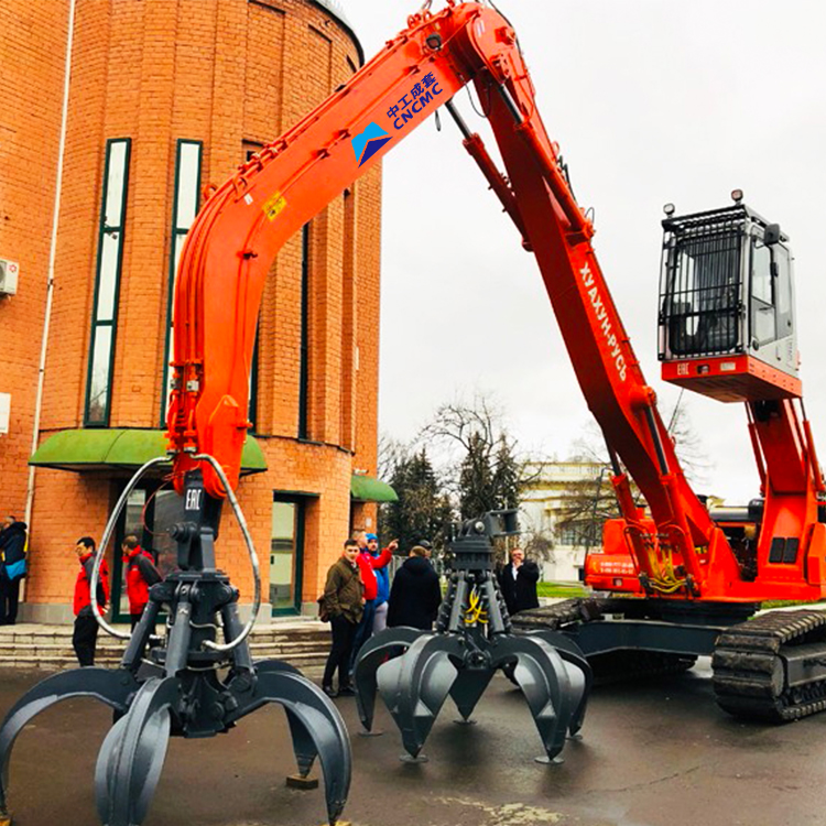 Mobile Hydraulic Scrap Grab Steel Garbage Chute Cleaning Machine 43 Ton ...