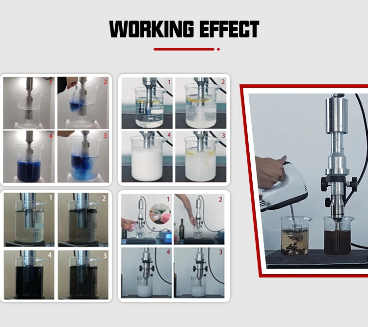 Portable 500w Ultrasonic Mixer Processor For Nanoemulsion, High Quality ...