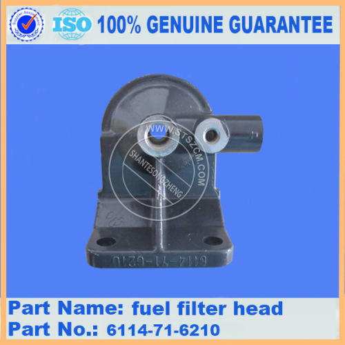 Fuel Filter Head 6114-71-6210 For Komatsu Engine 4d130-1c-p, High Quality Fuel Filter Head 6114 ...