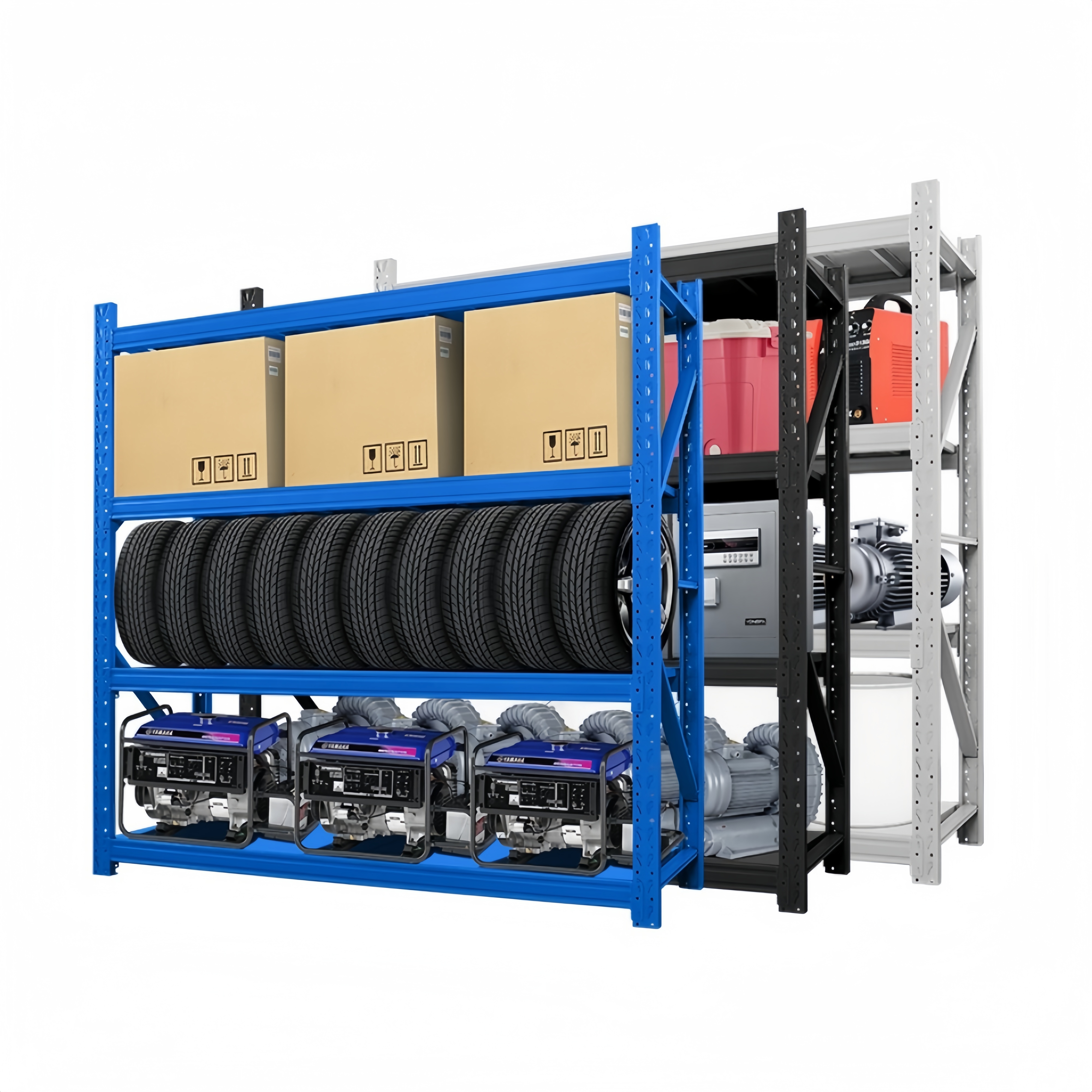 L1500*w500*h2000mm 300kg Capacity Diy Stacking Shelf, High Quality ...