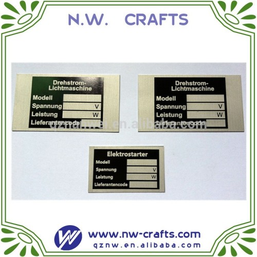 2016 Custom Aluminum Name Plate, High Quality 2016 Custom Aluminum Name ...