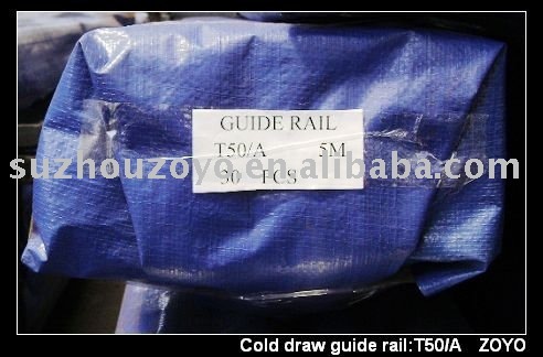 Elevator Cold Draw Guide Rail T50/a, High Quality Elevator Cold Draw ...