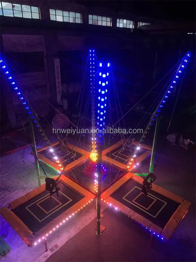 Bungee Jump Trampoline Amusement: 4-player Bungee Jumping Manufacturer ...