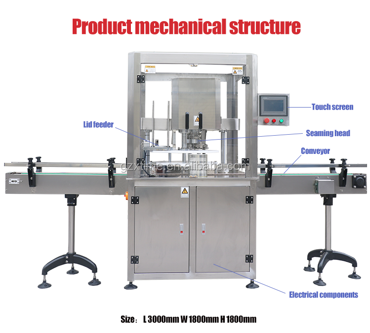 Automatic Can Seaming Machine For Tin Can, High Quality Automatic Can ...