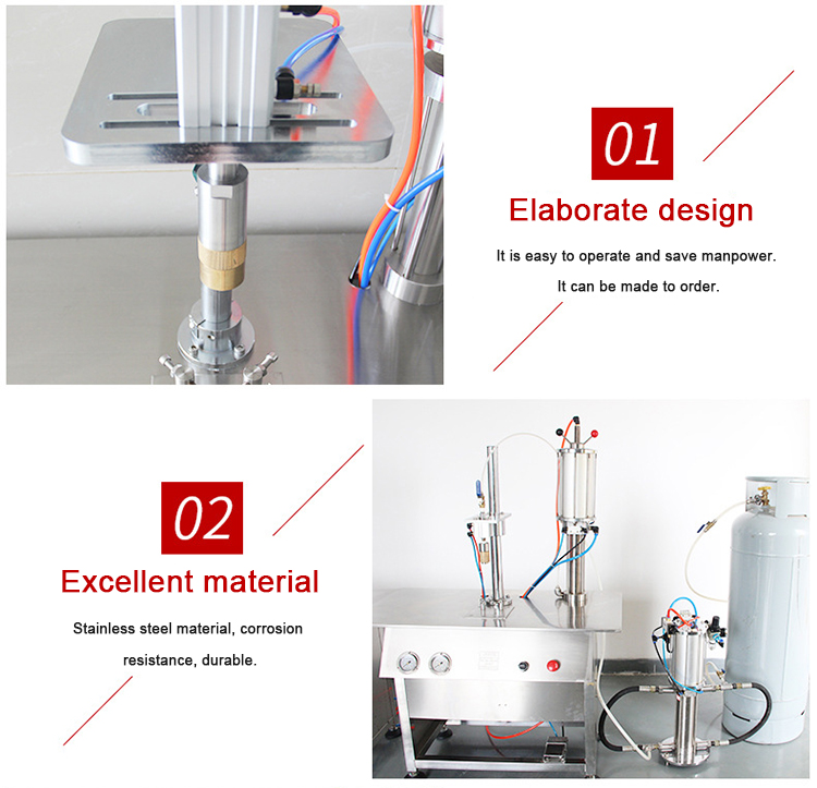 Semi-automatic Binary Packing Aerosol Filling Machine / Aerosol Spray ...