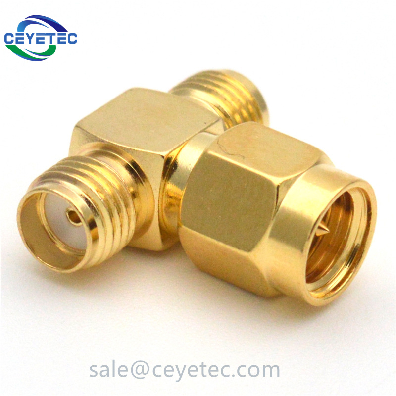 Online Sma Male To Sma Female Dual Sma Female T-type Adapter, High ...