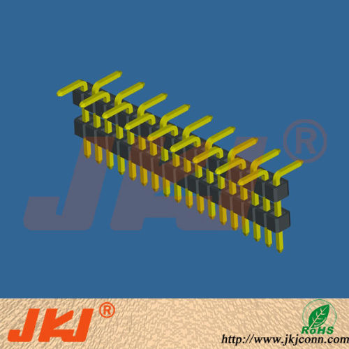 Single Row Surface Mount Type Double Insulator 1.0mm Pitch Pin Header ...