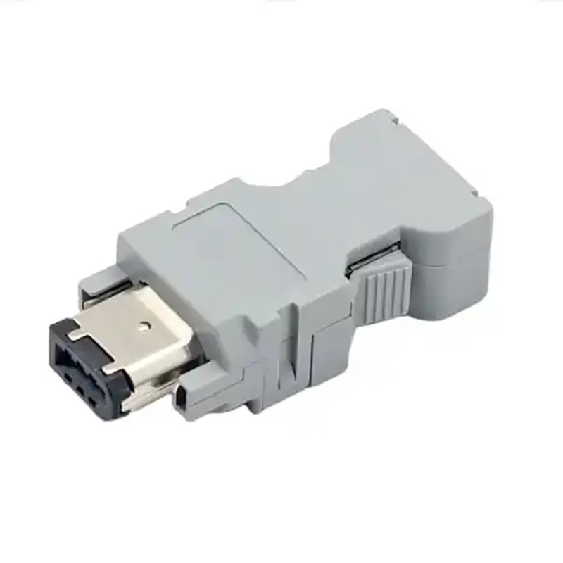 6 Pin Encoder Connector Plug For Yaskawa, Mitsubishi, Fuji Servo Drive ...