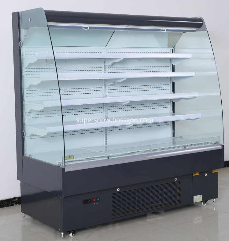 Supermarket Fruit And Vegetable Open Display Cooler Cabinet, High ...
