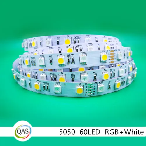 5050 Rgb+white Led Strip Dc12v24v Color Changing Strip Tape 60led/m ...