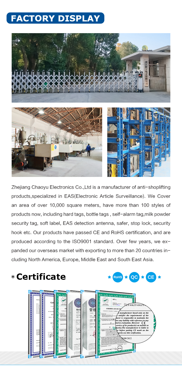 Eas Anti-theft Alarm System Rf Retractable Box Wrap Spider Tag Retail ...