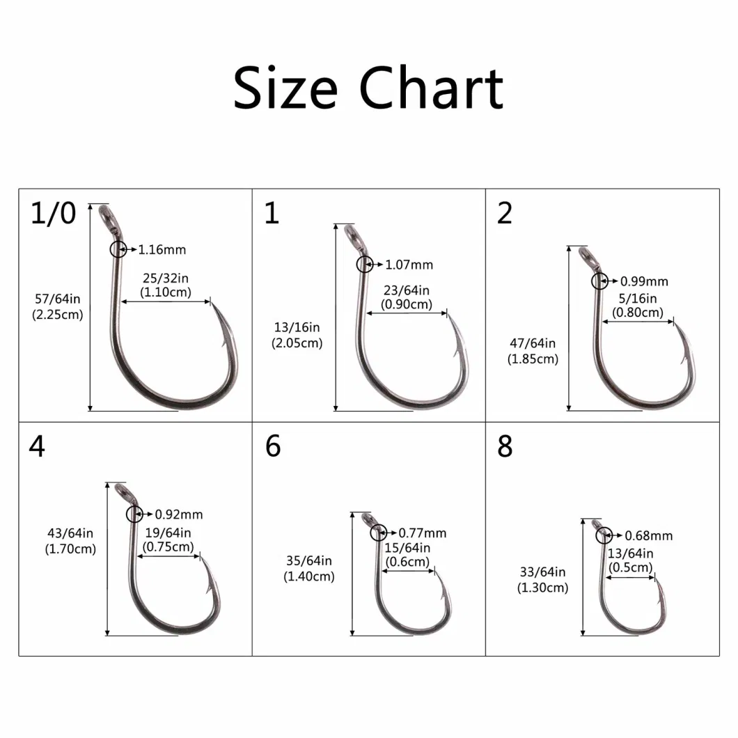 Saltwater Freshwater Assortment Pack Octopus Offset Aberdeen Hooks ...