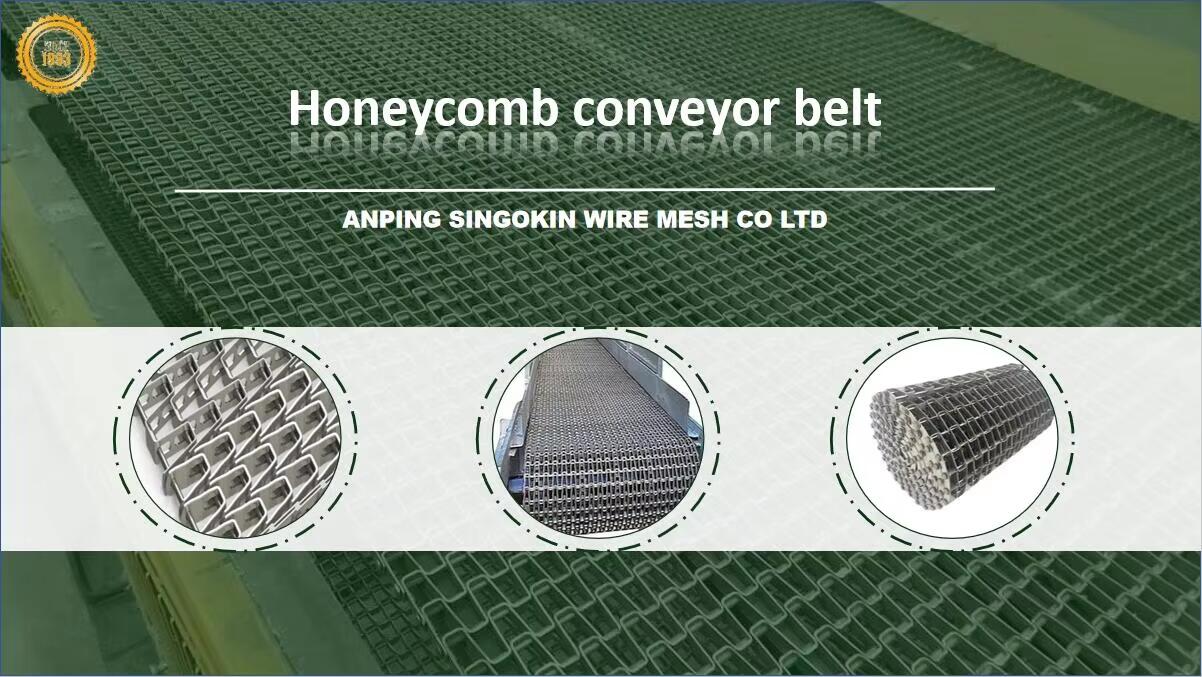 Stainless Steel 304 Honeycomb Great Wall Conveyor Belt Mesh, High ...