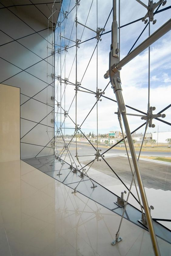 Steel Truss Spider Glass Curtain Wall Fittings, High Quality Steel ...