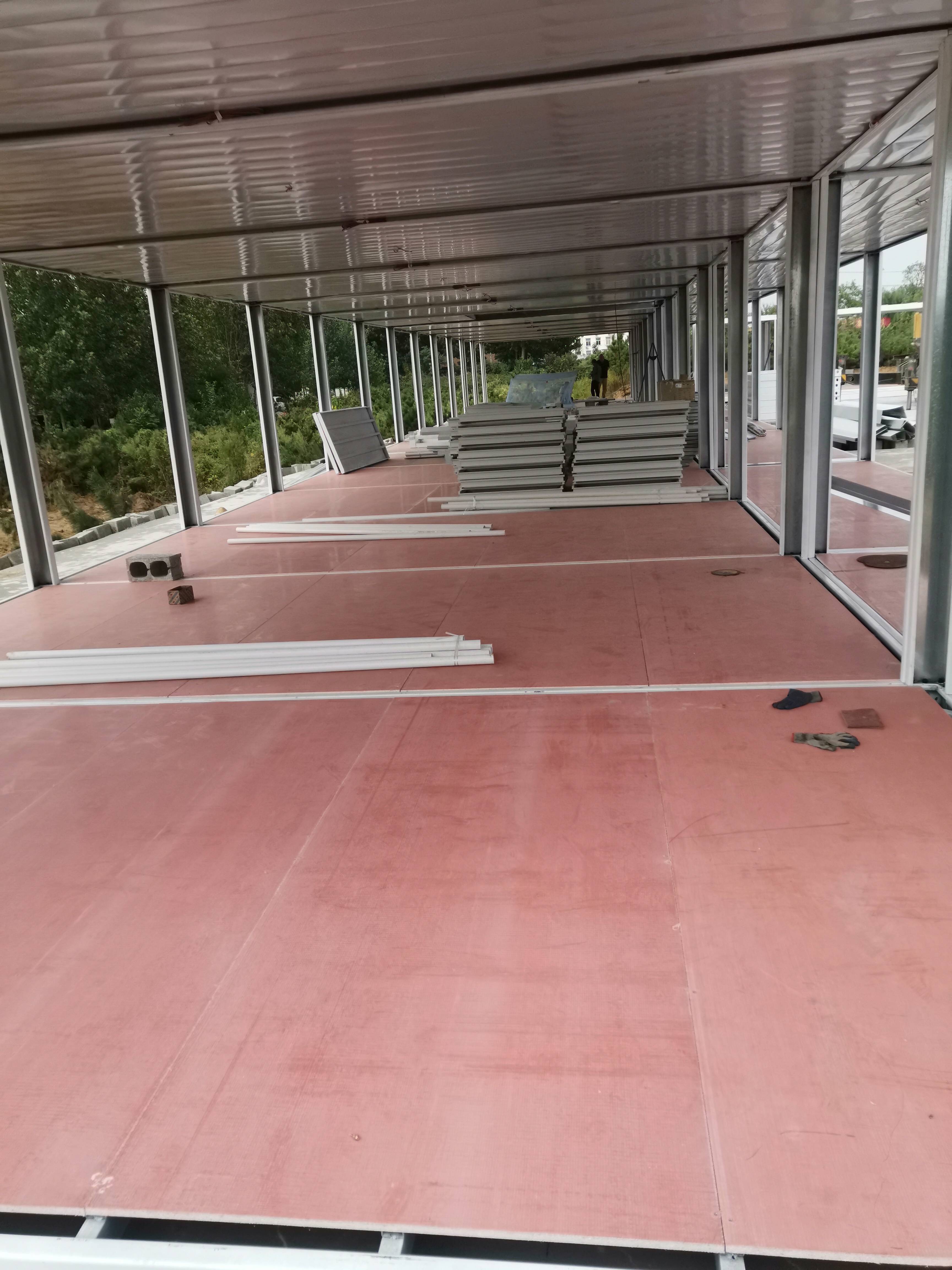 Installation of Mgo Fireproof Floor in Habitable Shipping Containers