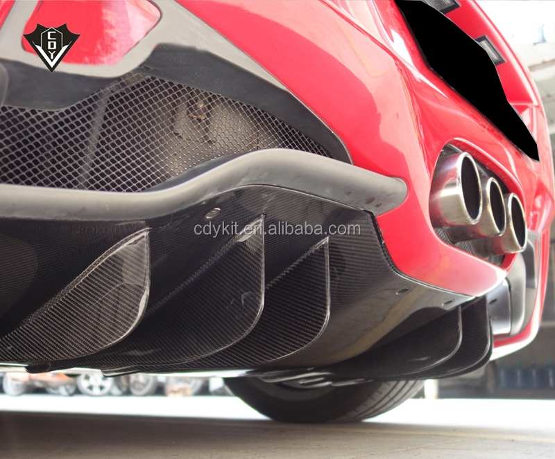 Carbon Fiber Rear Diffuser For Ferrari 458, High Quality Carbon Fiber ...
