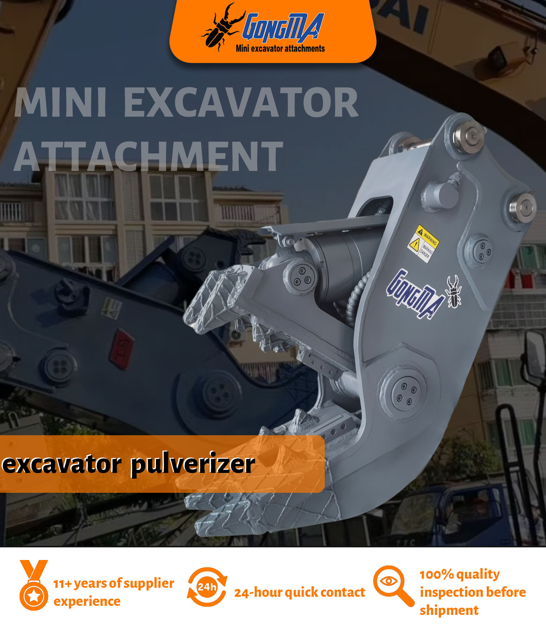 Hydraulic Demolition Shears For 2.5-8 Ton Excavators, High Quality ...