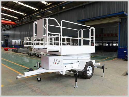 Trailed Portable Mobile Hydraulic Scissor Lift Platform, High Quality ...
