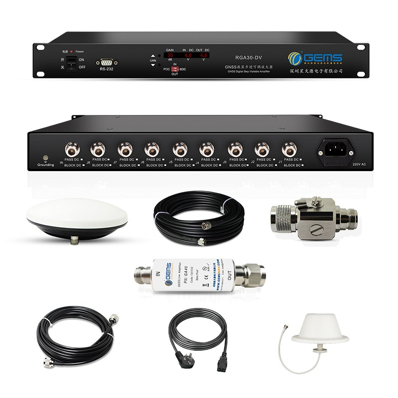 8-way Rackmount Digital Gain Adjustable Gps And Gnss Repeater Kit ...