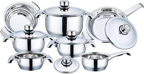 12 Pieces Wide Edge Cookware Set, High Quality 12 Pieces Wide Edge ...