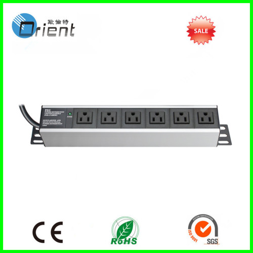 1u Usa Type Pdu With Power Indicator, High Quality 1u Usa Type Pdu With ...