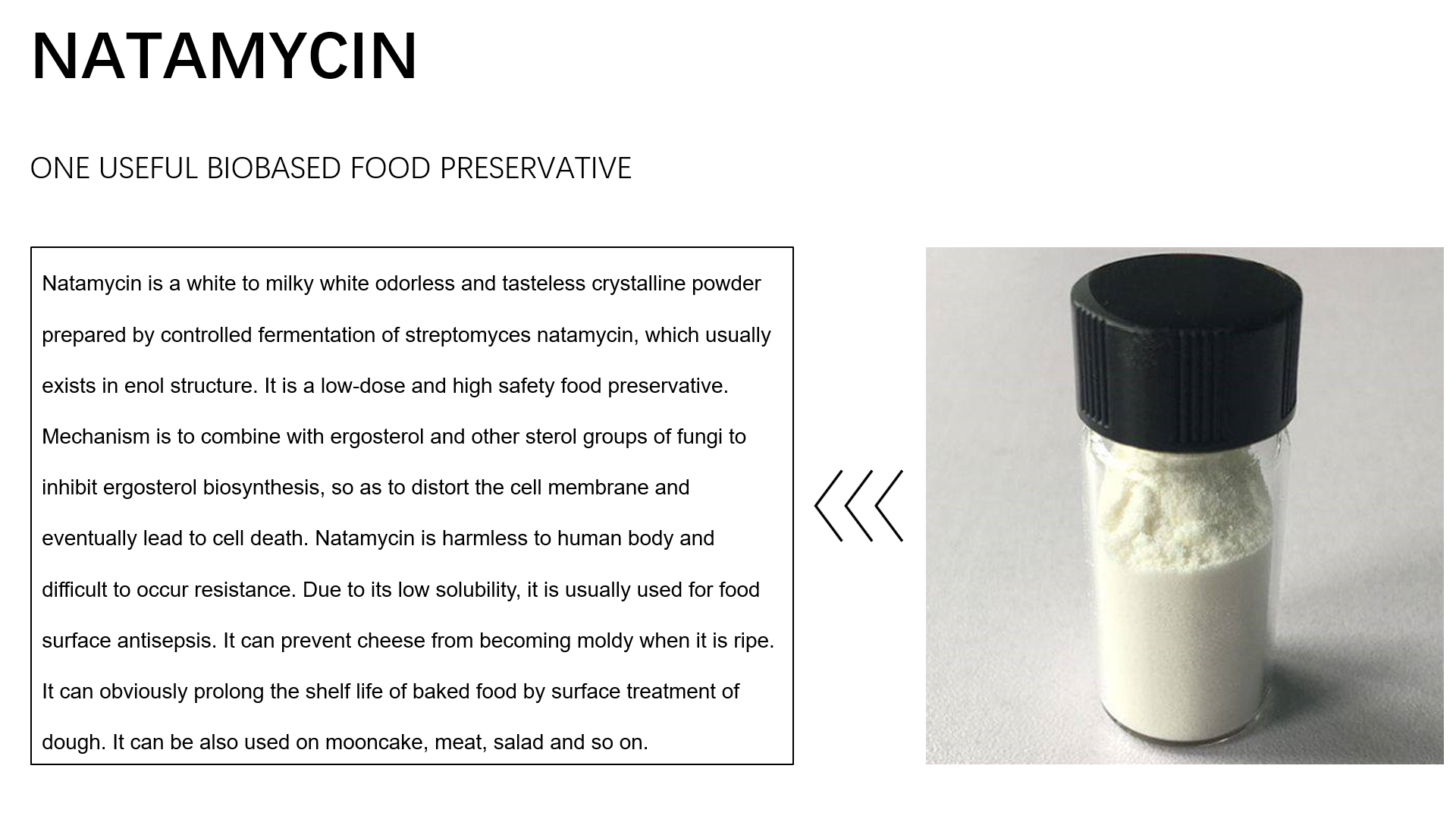 Hosome Natamycin For Food Surface Antisepsis And Baked Food ...