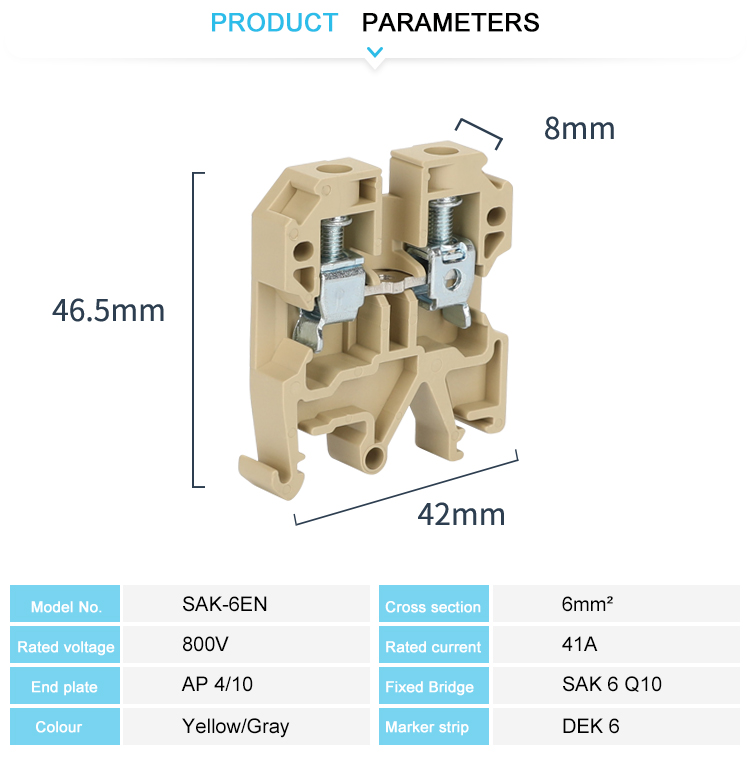 Blok Terminal Din Rail Sak, kualitas tinggi Blok Terminal Din Rail Sak ...