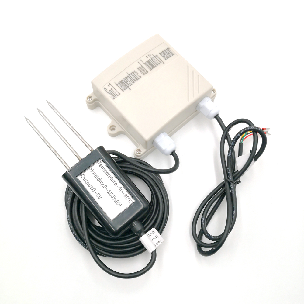Wired Analog Soil Temperature And Humidity Detector -40~80℃ 0-100%rh 0 ...