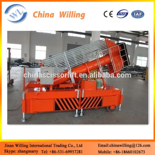 Single Column Cylinder One Person Lift Mobile Telescopic Working Lift ...