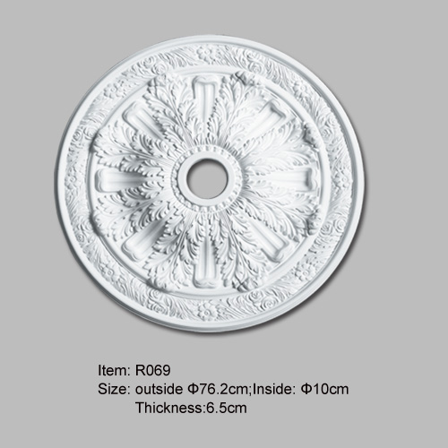 How to fix polyurethane ceiling rose?