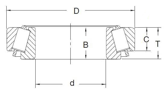 M12649/10 Cup And Cone, Inch Shaft Taper Roller Bearing M12649/m12610 ...