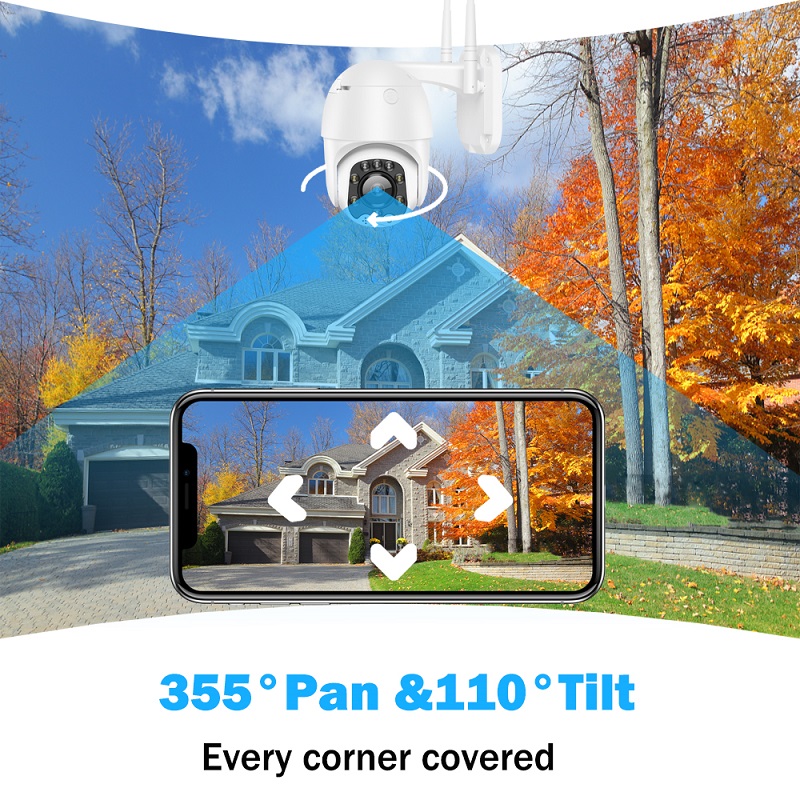 Oem 3mp Tuya Smart Ptz 4g Lte Ip66 Outdoor Security Camera, High ...