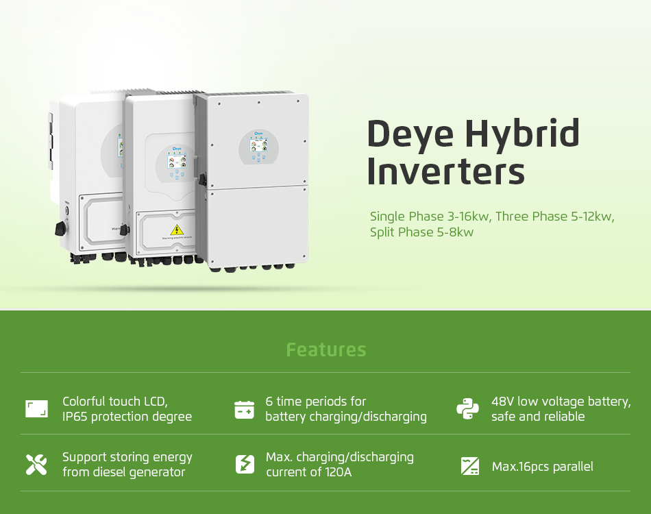 Deye Hybrid Inverter - Three Phase Solar Power Inverter 29.9kw-50kw ...