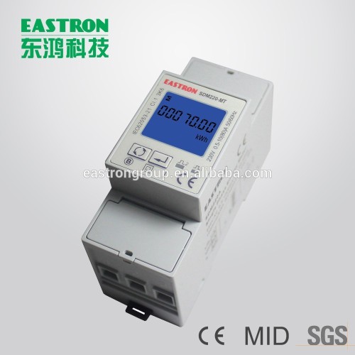 Sdm220-mt Multi-tariffs Single Phase Din Rail Energy Meter With Pulse ...