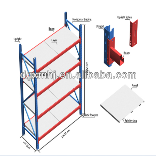 300kg/layer Capacity Warehouse Storage Medium Duty Rack Type A, High ...